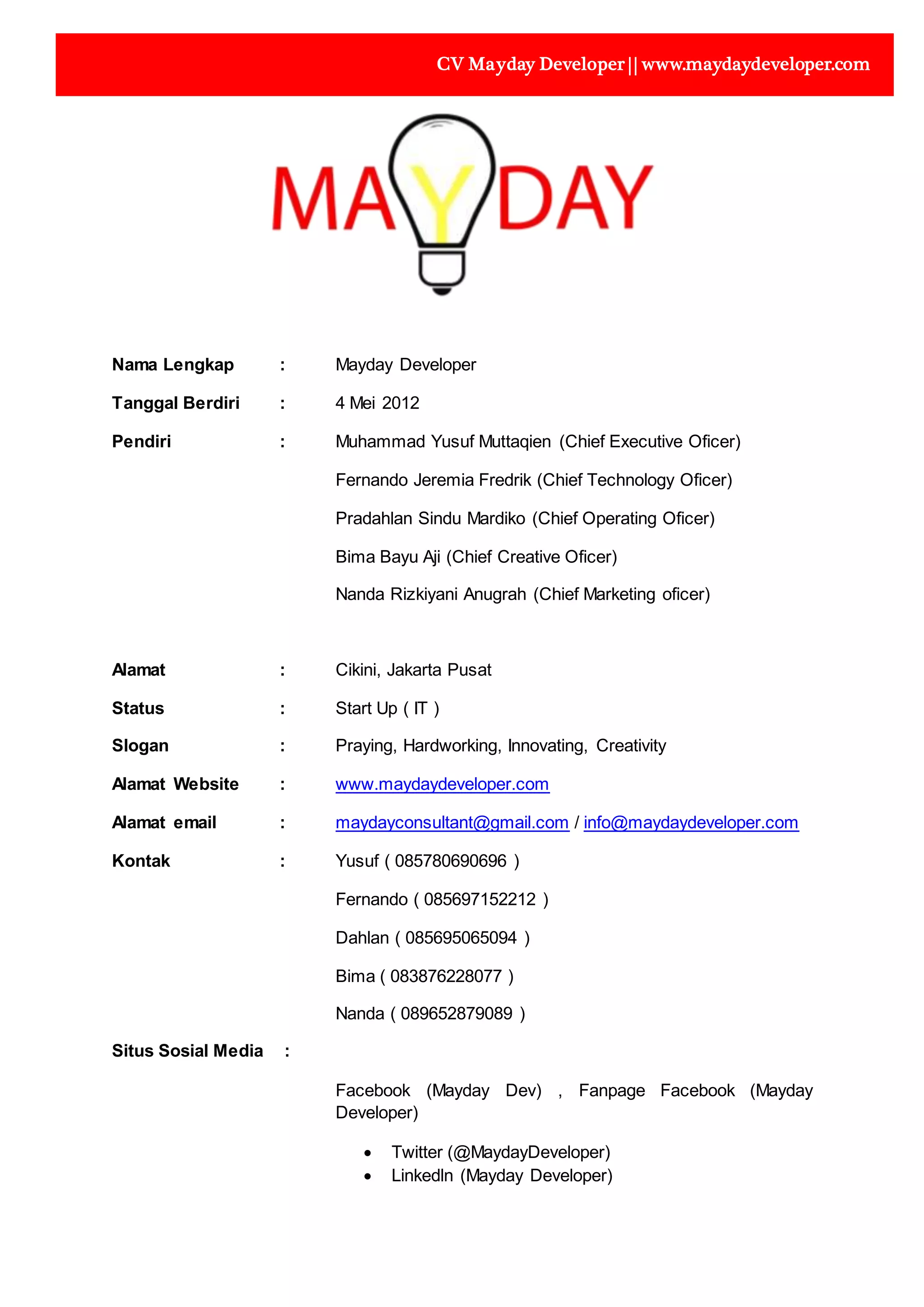 CV mayday | PDF