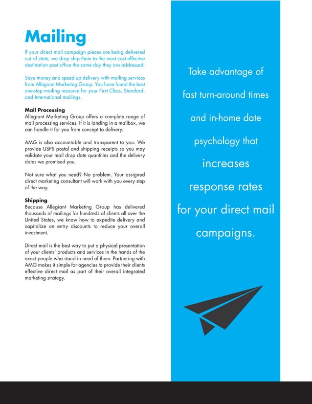 AMG -Meet your direct mail partner | PDF