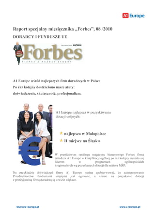 A1 Europe - folder informacyjny | PDF