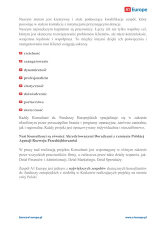 A1 Europe - folder informacyjny | PDF