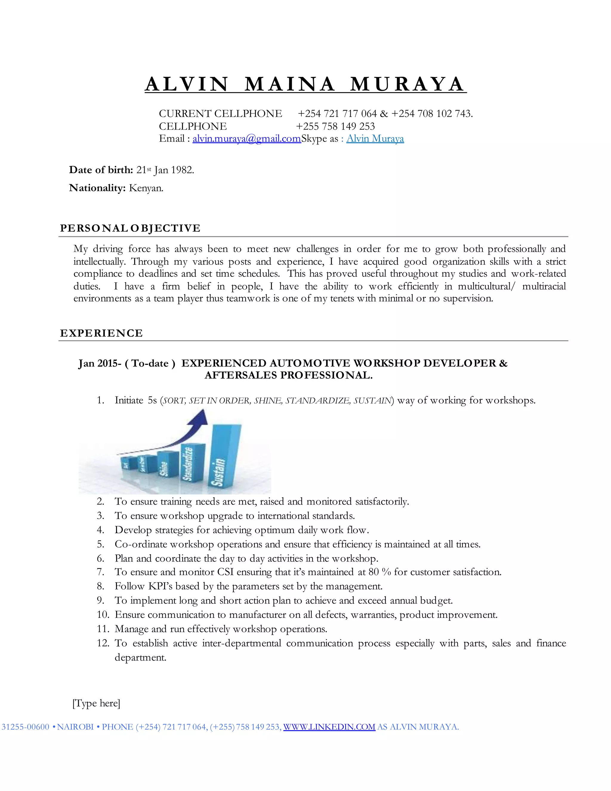 ALVIN -RESUME 2015 FINAL | DOCX