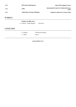 CV_ Yasser | PDF | Law