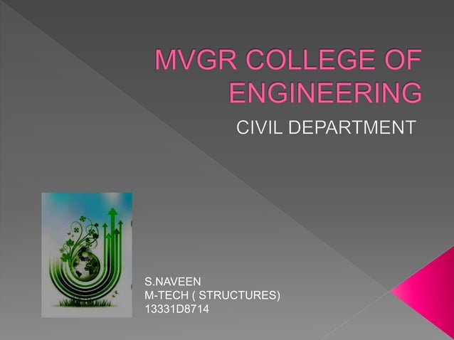 MVGR COLLEGE OF ENGINEERING | PPTX | Civil Engineering Industry ...