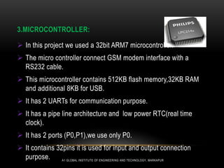 land rover robot control using GSM technology | PPTX
