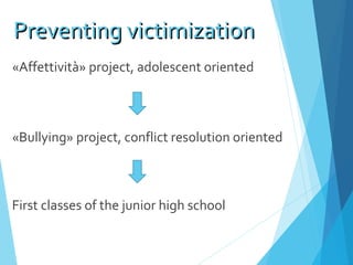 A1 Youngsters victimization prevention: how to prevent online grooming ...