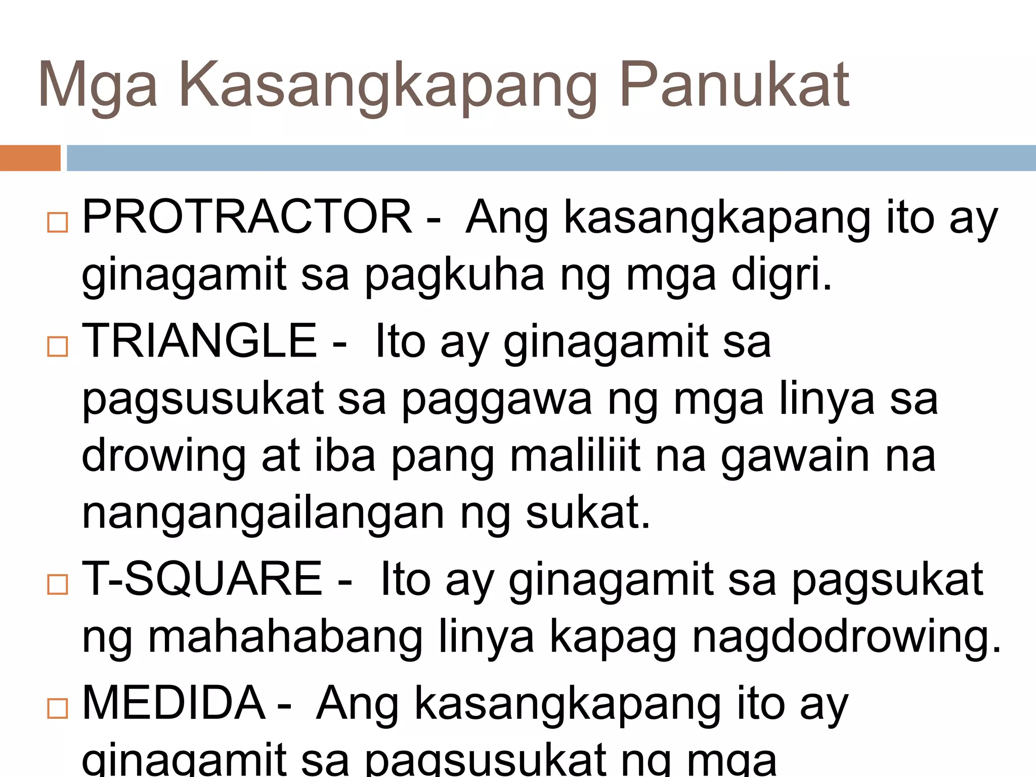 EPP 4_Mga Kagamitan sa pagsusukat | PPTX