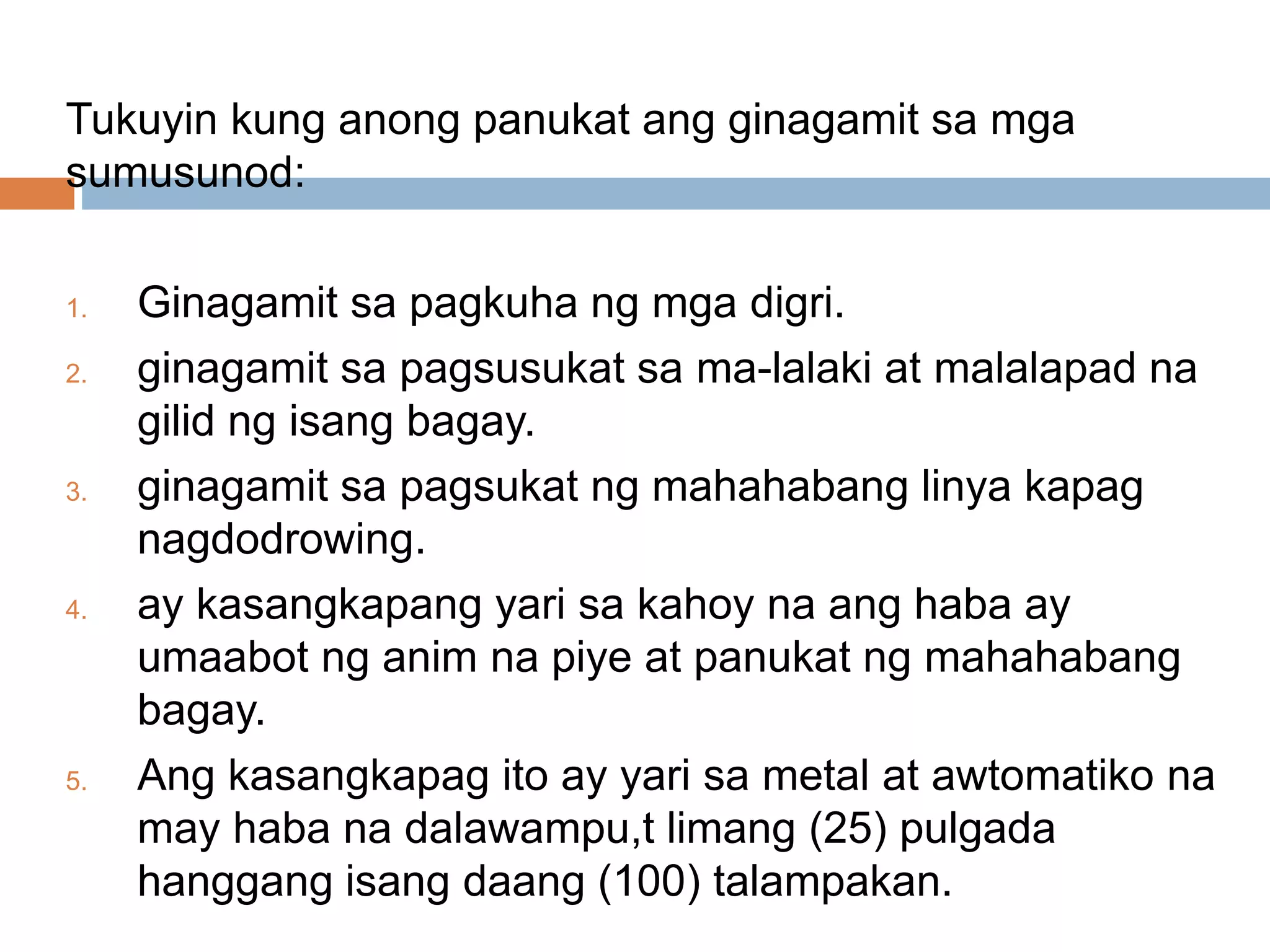 EPP 4_Mga Kagamitan sa pagsusukat | PPTX