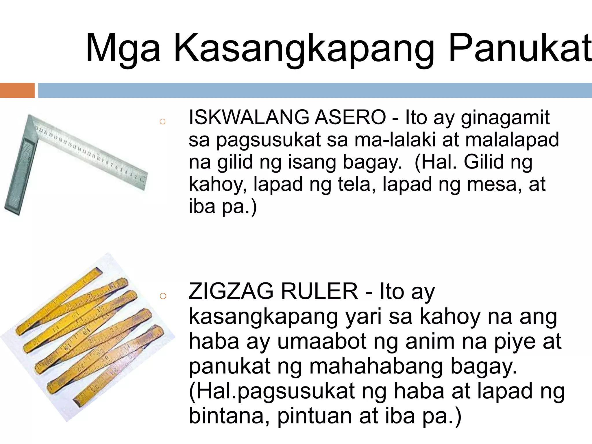 EPP 4_Mga Kagamitan sa pagsusukat | PPTX