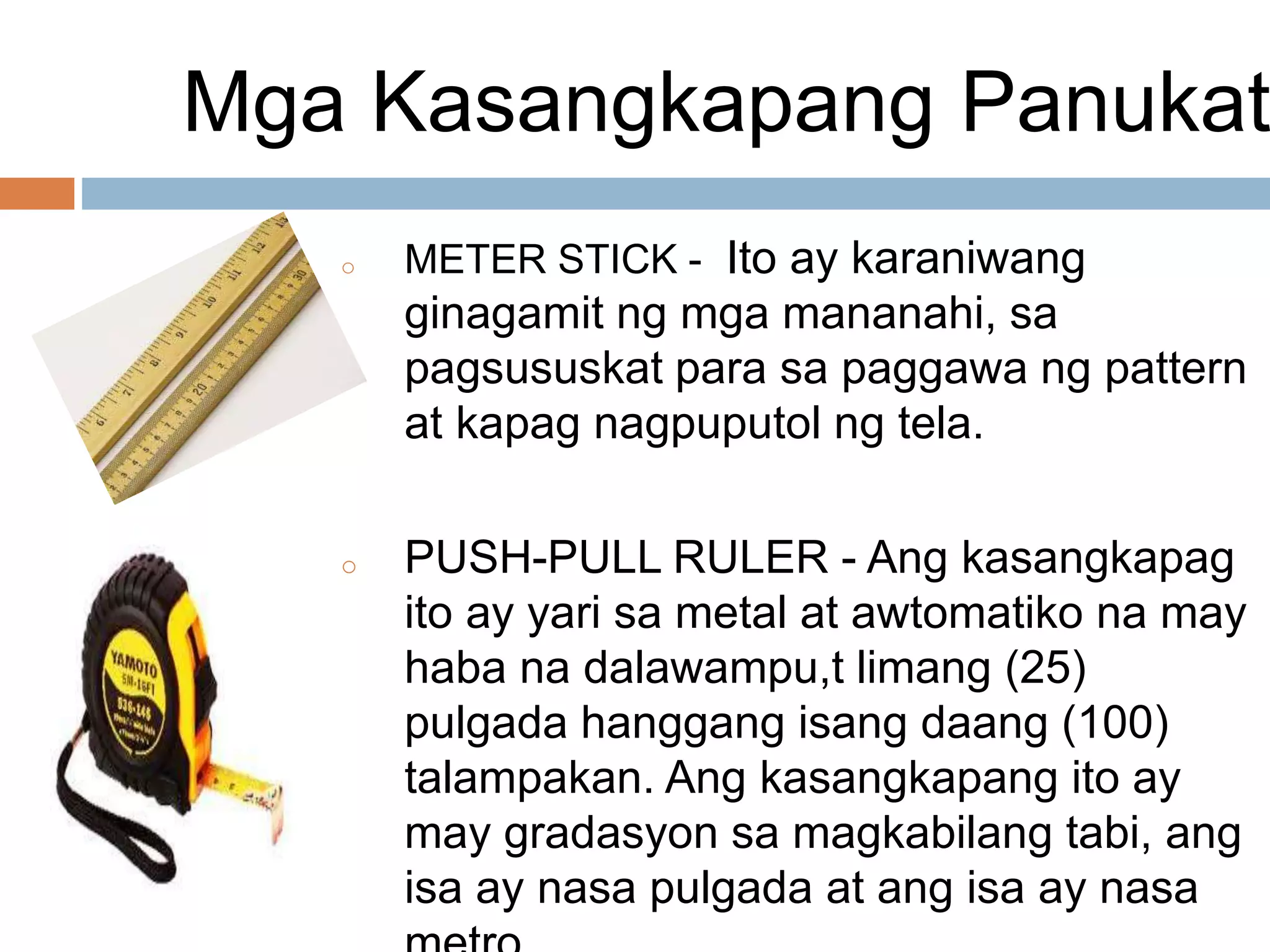 EPP 4_Mga Kagamitan sa pagsusukat | PPTX