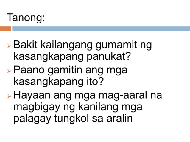 EPP 4_Mga Kagamitan sa pagsusukat | PPTX