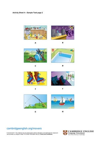 A1 movers 2018 listening part 3 | PDF