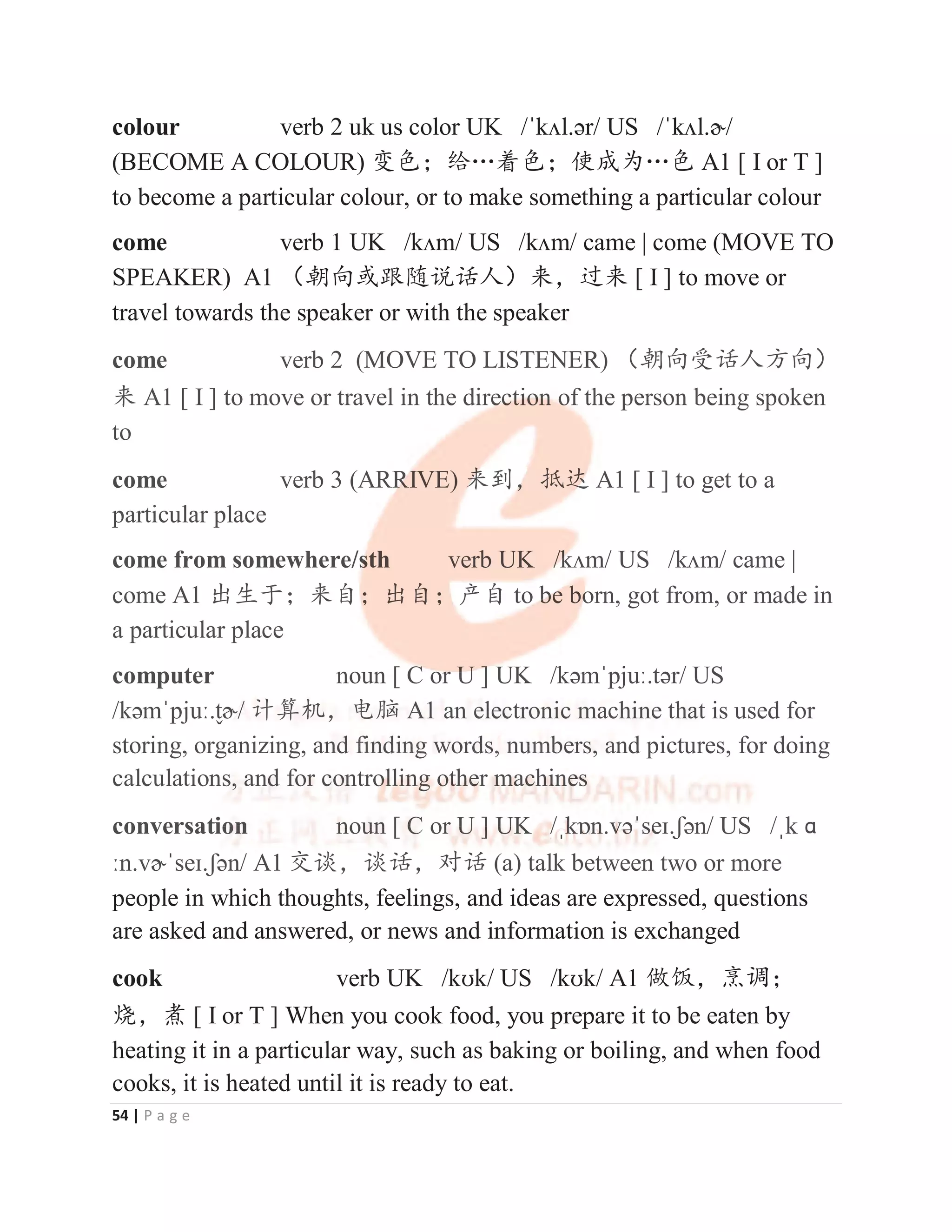 A1 movers 780 english vocaubulary according cefr v2021 sample | PDF