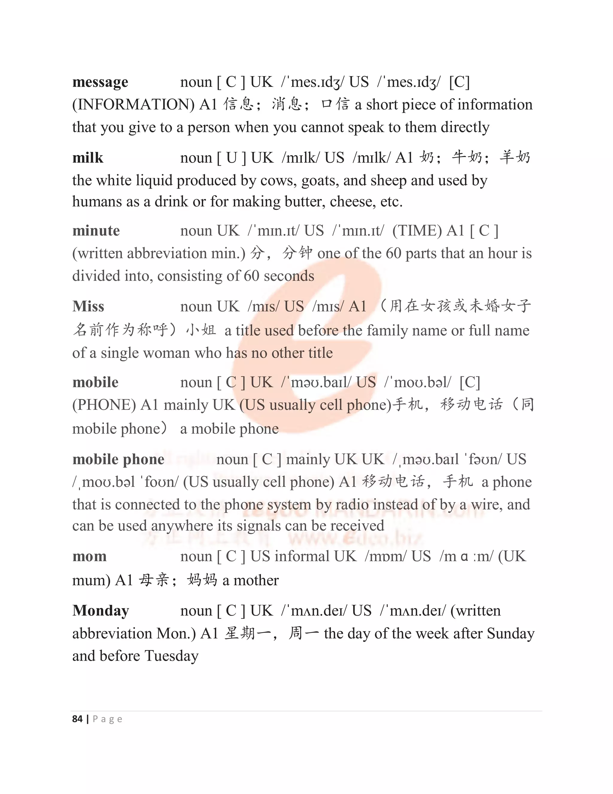 A1 movers 780 english vocaubulary according cefr v2021 sample | PDF