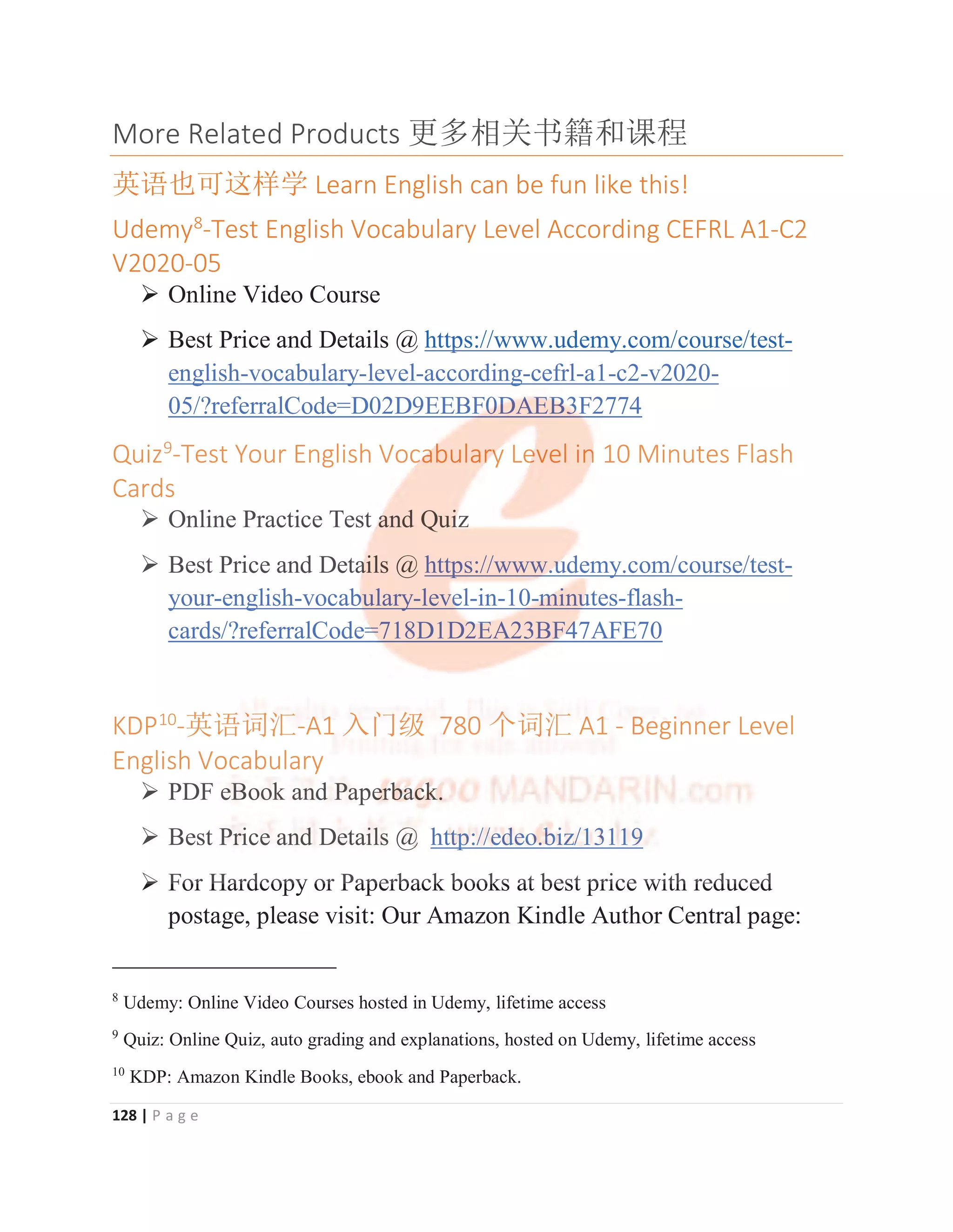 A1 movers 780 english vocaubulary according cefr v2021 sample | PDF