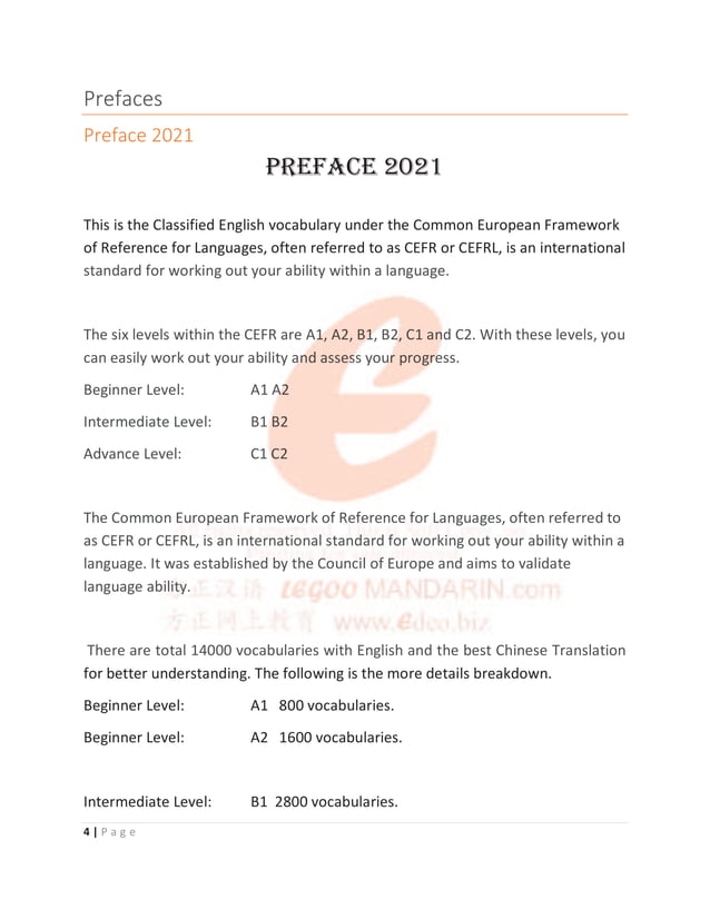 A1 movers 780 english vocaubulary according cefr v2021 sample | PDF