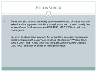 A1Y1 Media Studies Introduction to Genre | PPT
