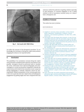 Primary PCI in anomalous coronary: Wire first approach | PDF