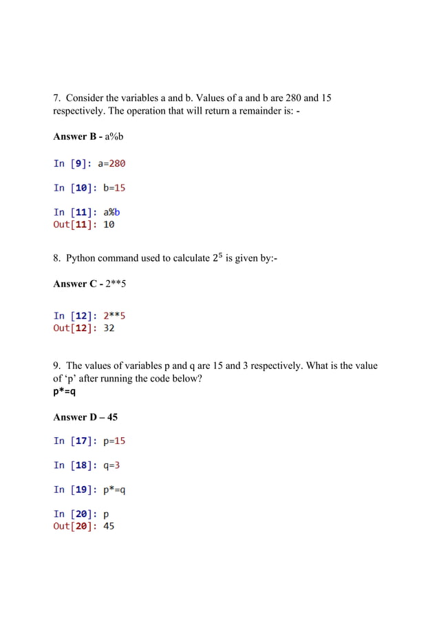 A1 spyder variables_operators_nptel_pds1_sol | PDF
