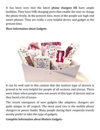 the amazing features of modern gadgets | PDF