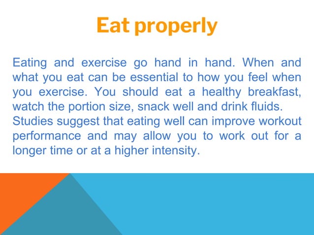 Tips to Exercise Safely | PPTX