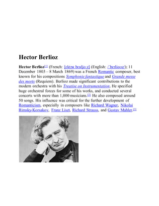 MUSIC OF A ROMANTIC PERIOD | DOCX