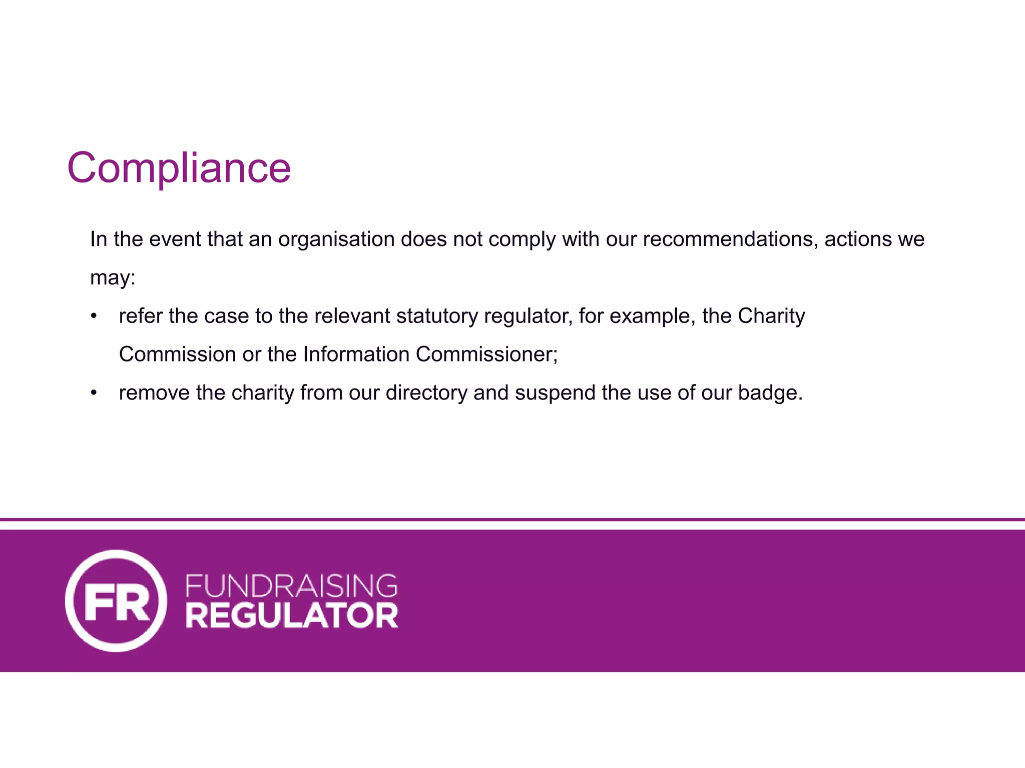 A2: Charity Regulation: What's new in 2019? | PPTX