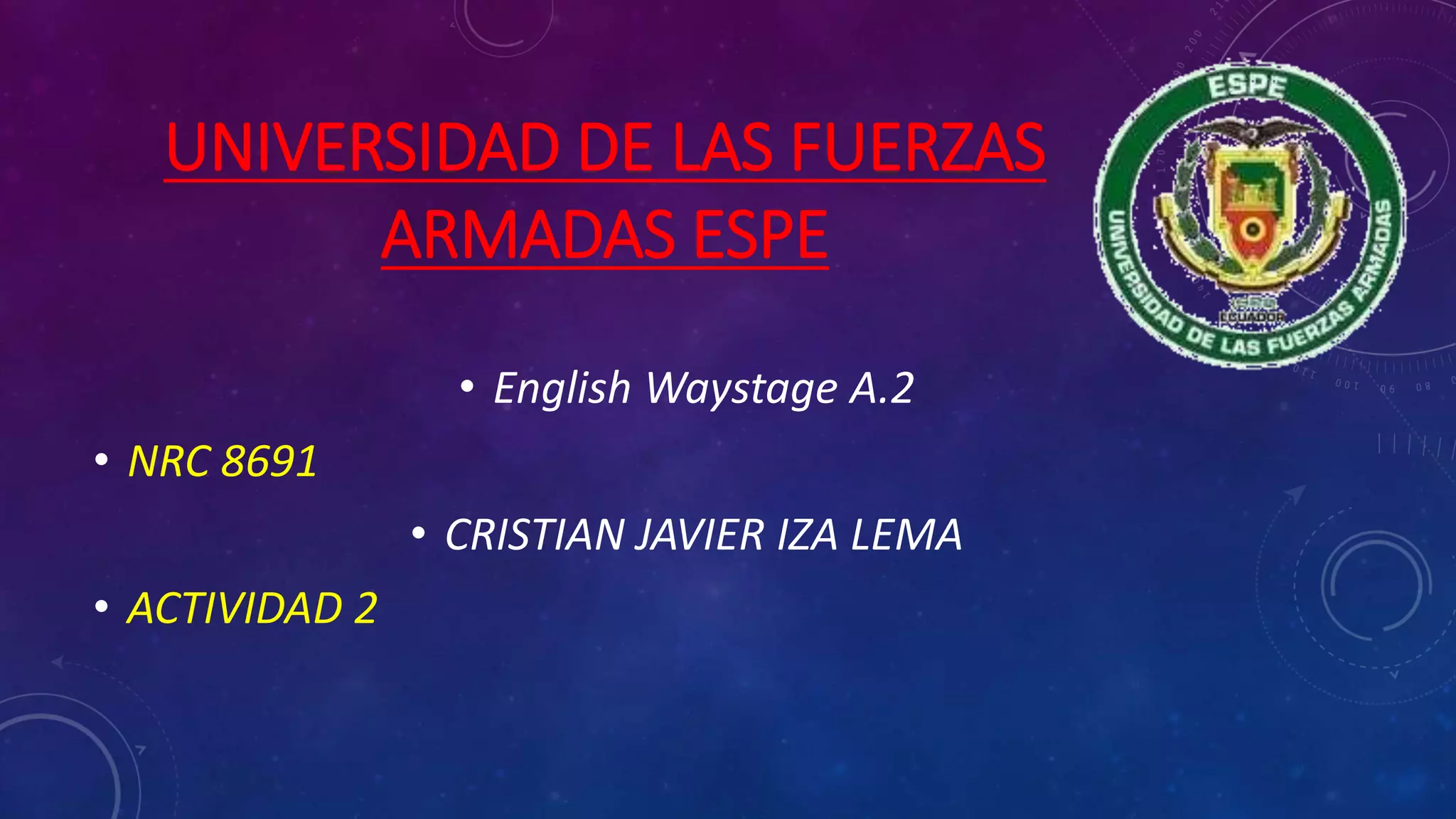 A2.iza.cristian.english waystage a.2 | PPTX