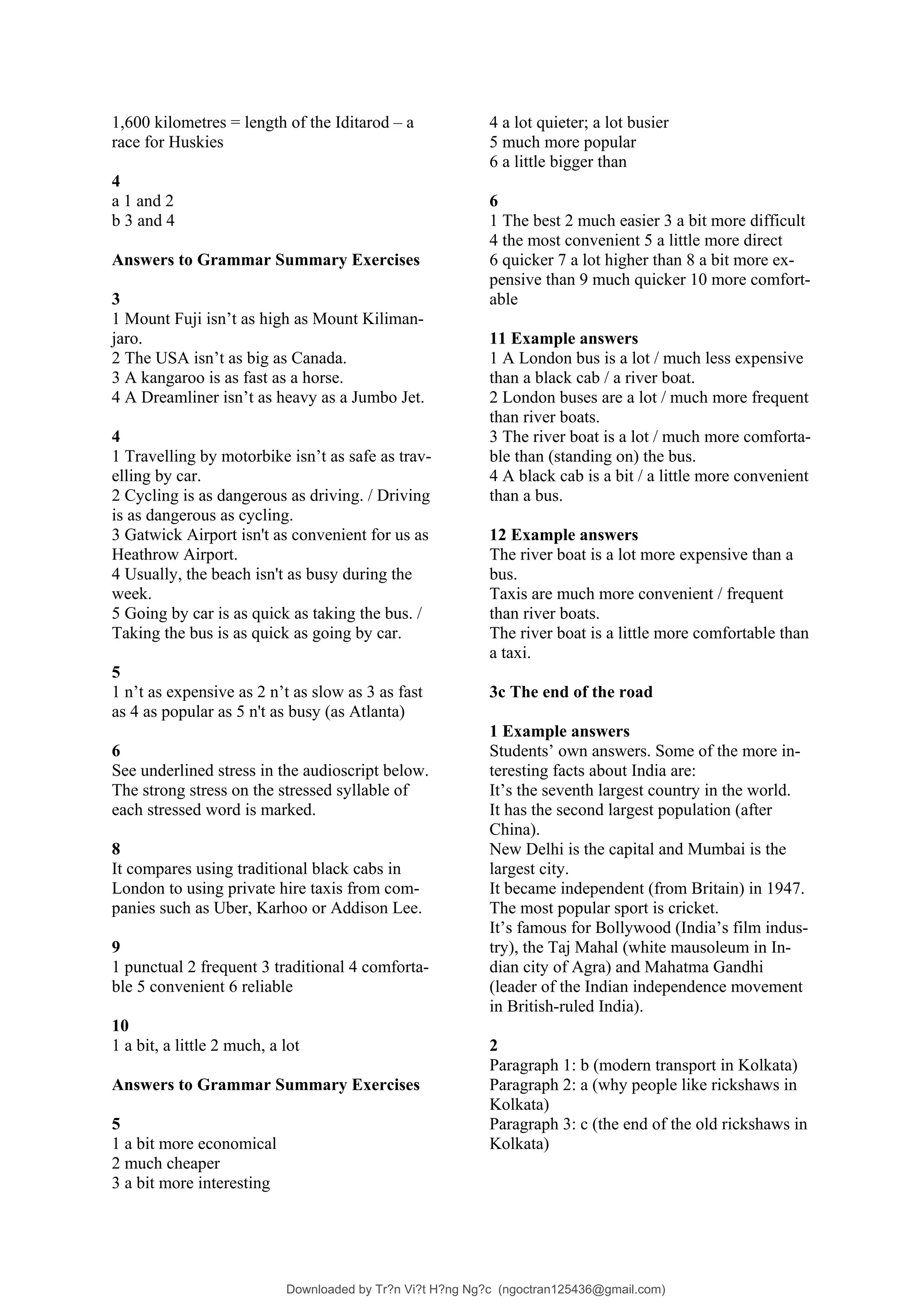 dap an sach tieng anh anh van life a2-b1 | PDF