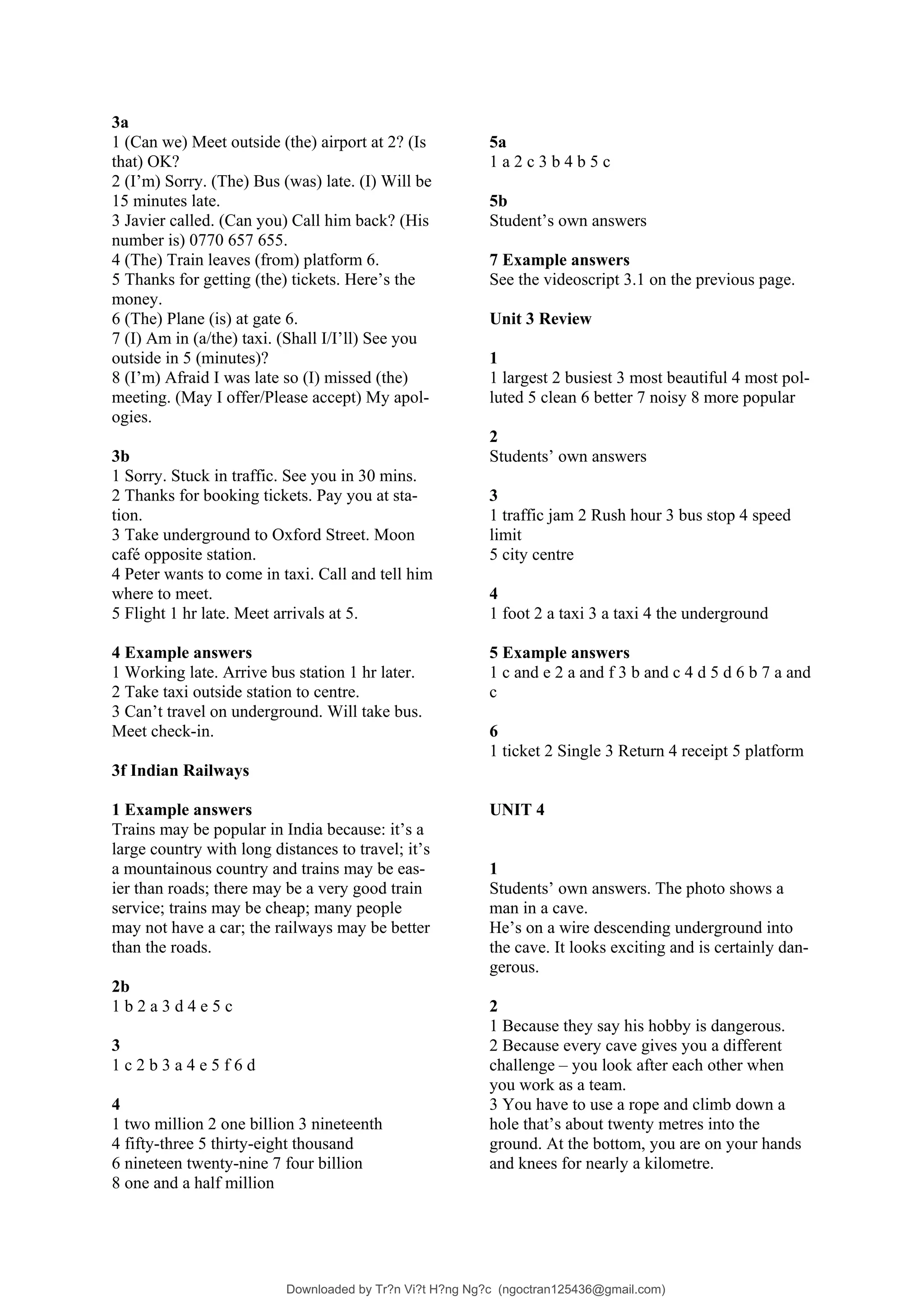 dap an sach tieng anh anh van life a2-b1 | PDF