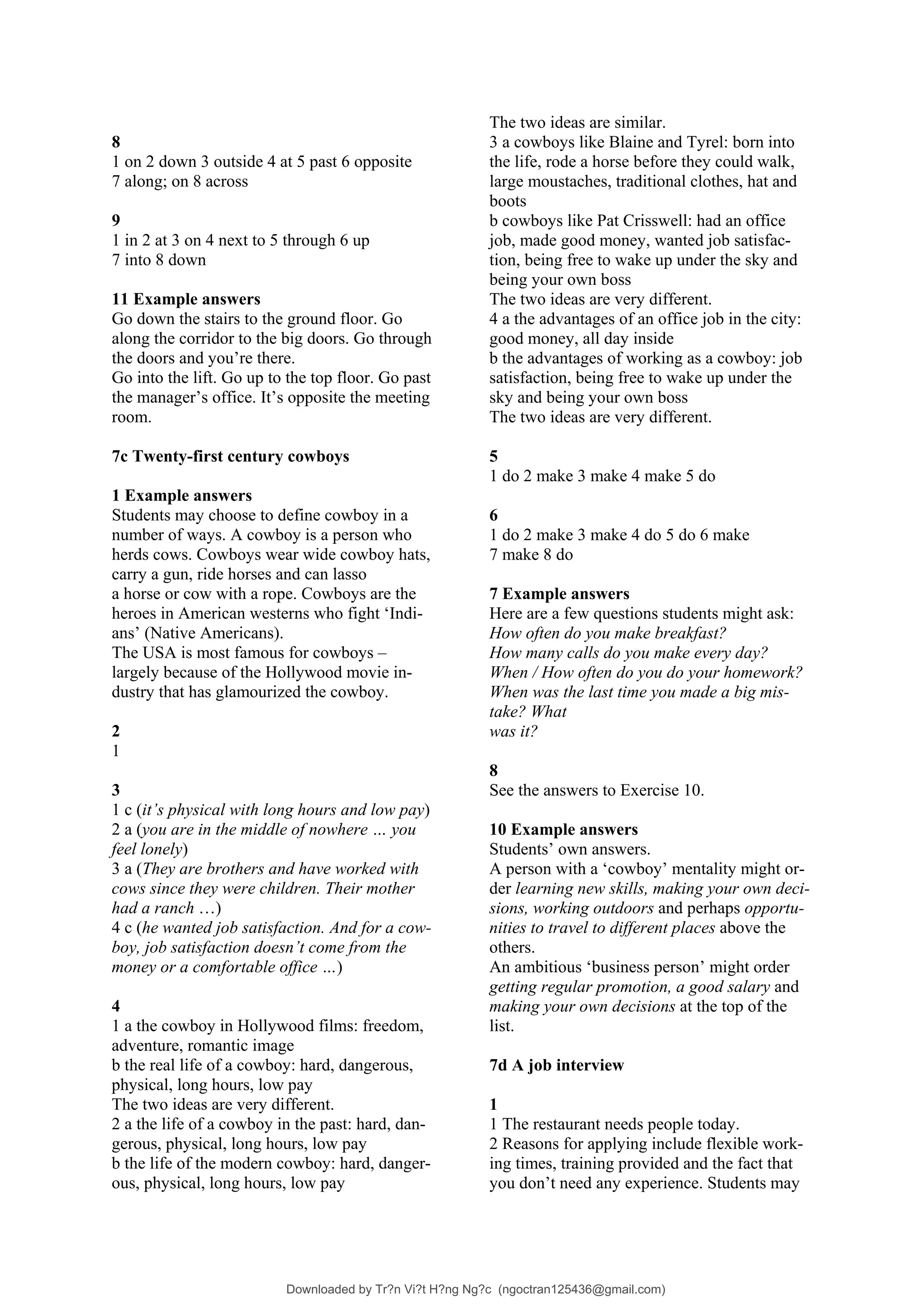 dap an sach tieng anh anh van life a2-b1 | PDF