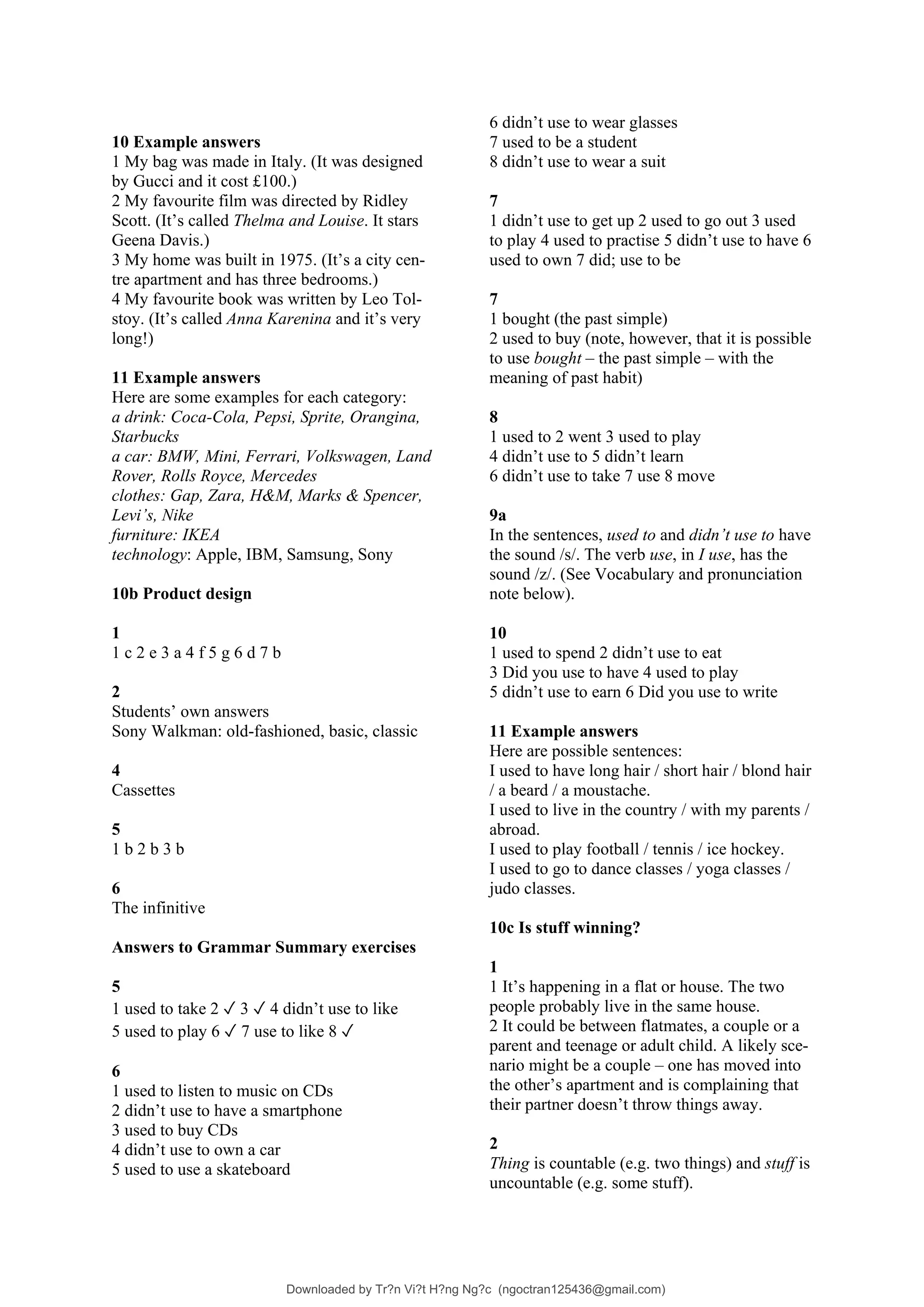 dap an sach tieng anh anh van life a2-b1 | PDF