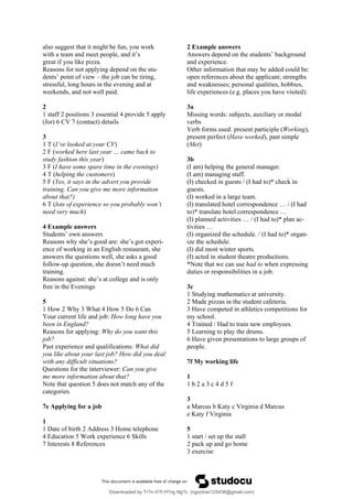 dap an sach tieng anh anh van life a2-b1 | PDF