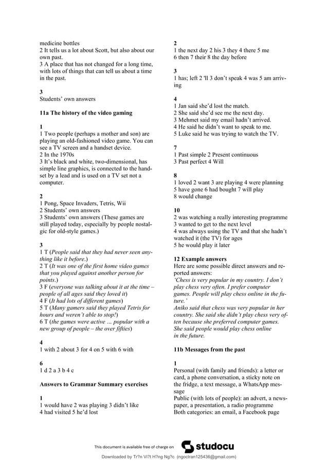 dap an sach tieng anh anh van life a2-b1 | PDF