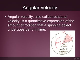A2 circular motion-ang dis and ang-velocity | PPT