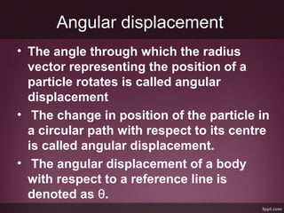 A2 circular motion-ang dis and ang-velocity | PDF