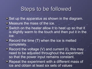 A2/ Expt /Thermal /Kevin/ Carl | PPT | Physics | Science