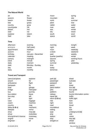 A2 key-2020-vocabulary-list | PDF