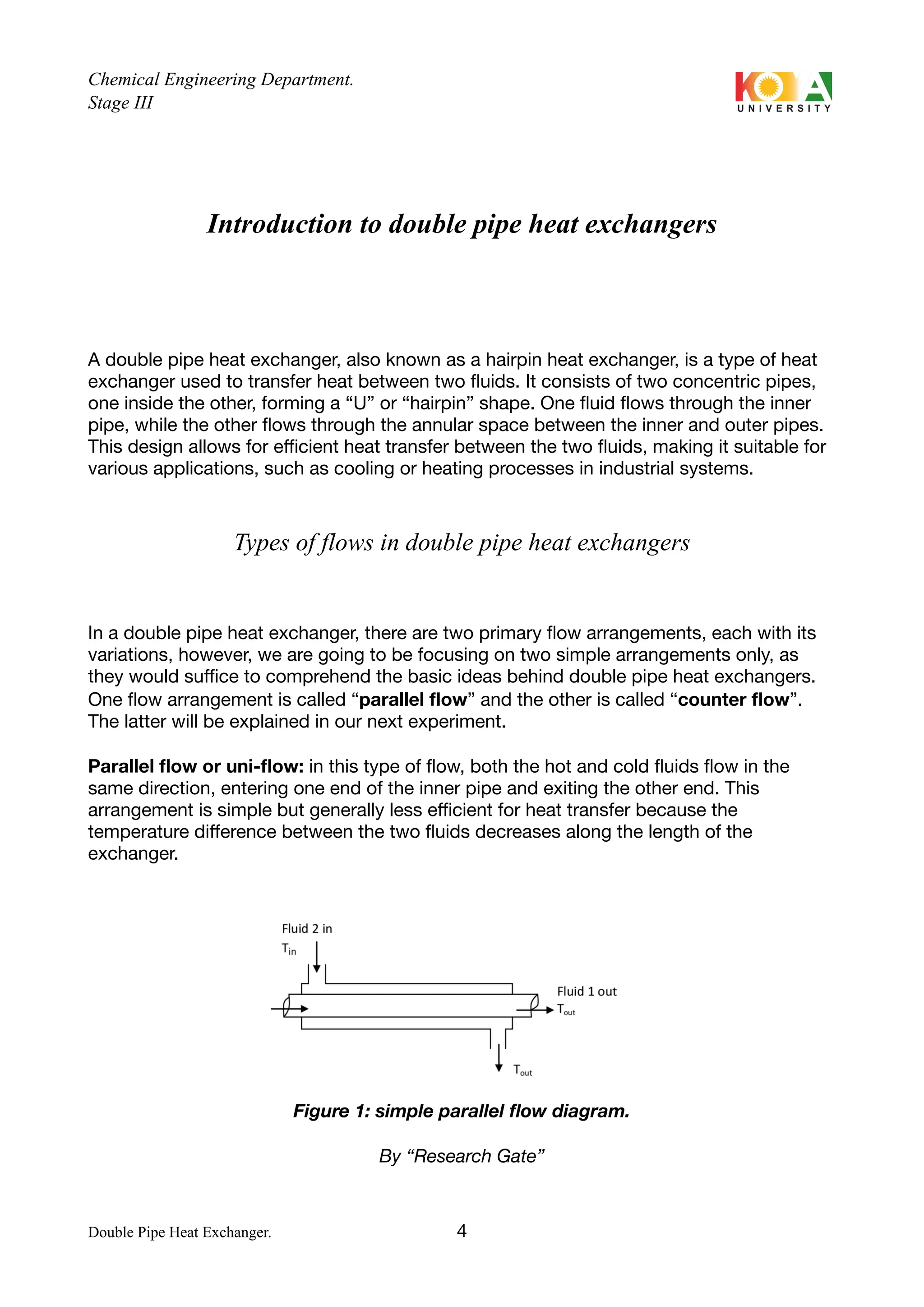 double pip heat exchanger lab | PDF