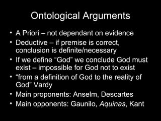 A2 Ontological | PPT