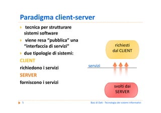Basi di Dati - A2 - Tecnologia dei sistemi informativi | PPT
