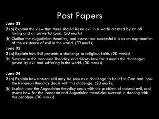 A2 The Problem Of Evil | PPT