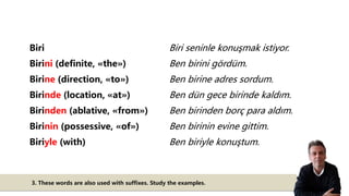 Turkish Grammar - Indefinite Pronouns | PPTX