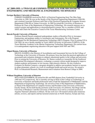 A 2-Year Common Template For Mechanical Engineering And Mechanical ...