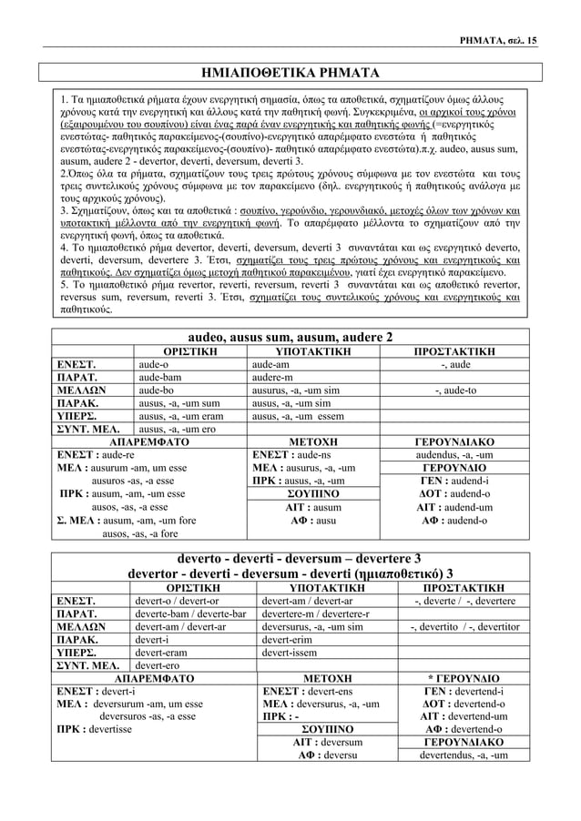 ΓΡΑΜΜΑΤΙΚΗ ΛΑΤΙΝΙΚΩΝ | PDF