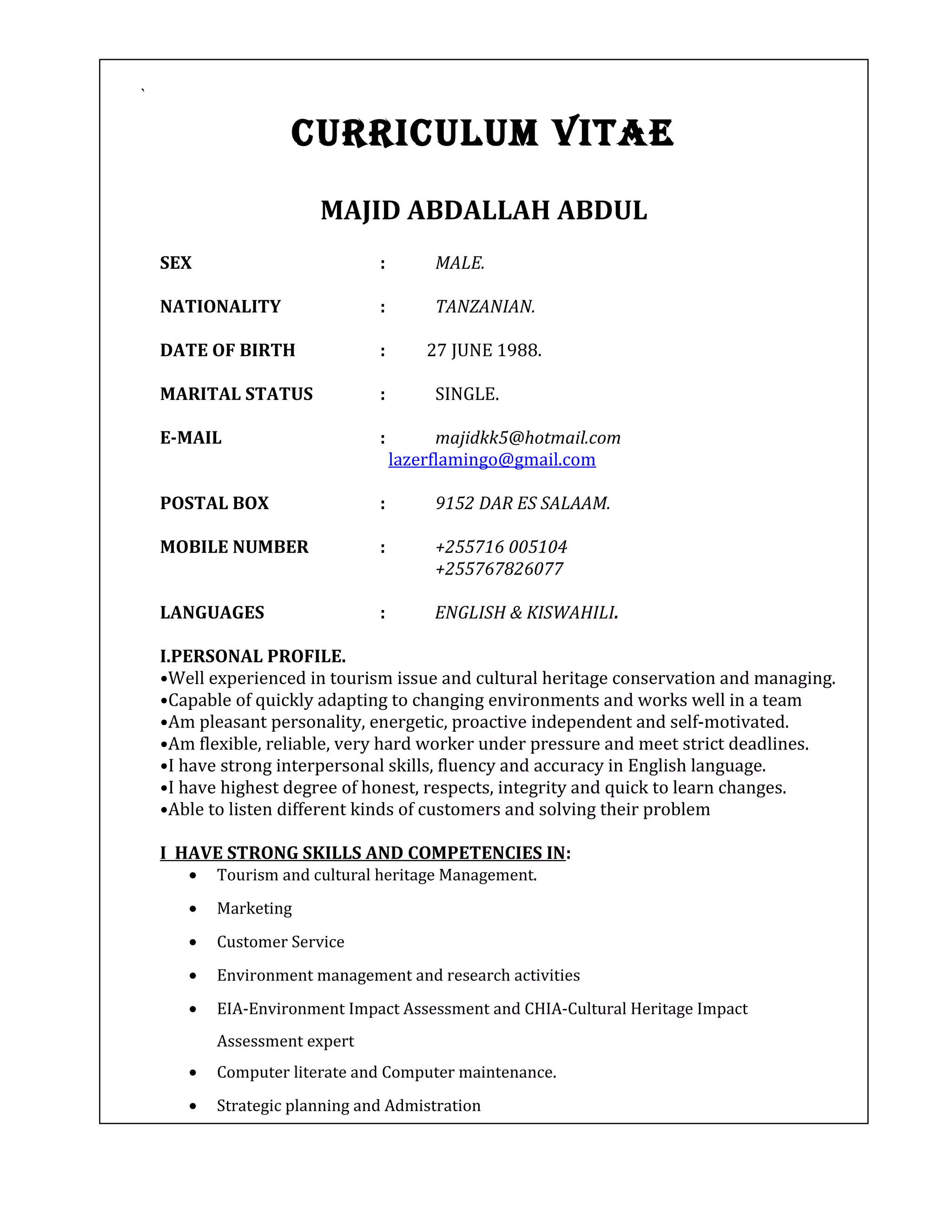 MAJID CV NEW | DOC