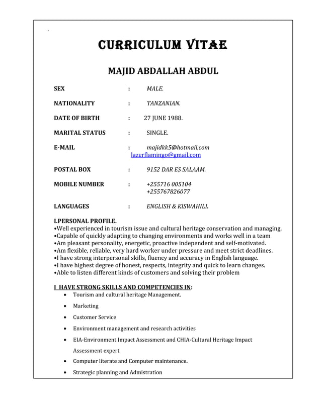 MAJID CV NEW | PDF