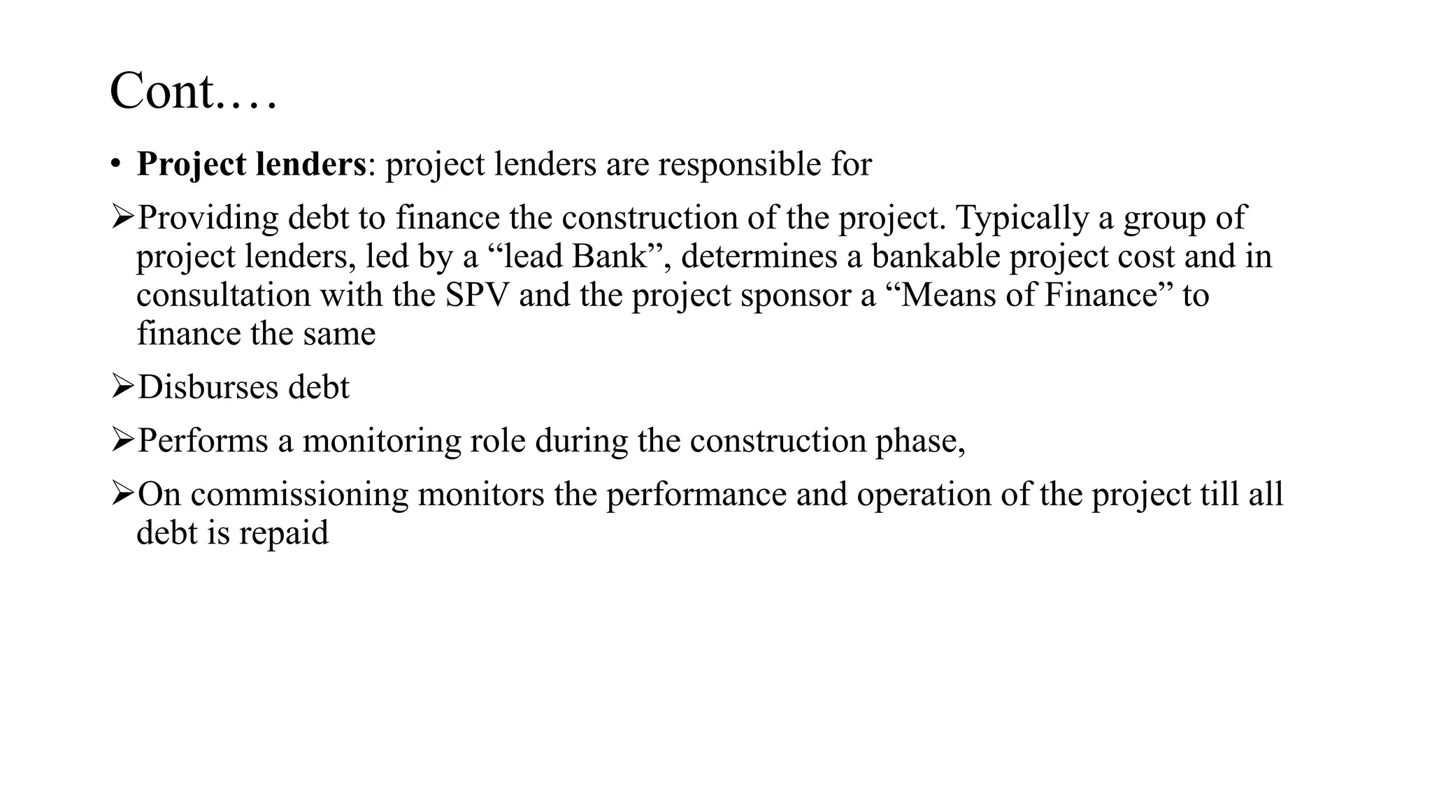 financing infrastructure projects | PPT