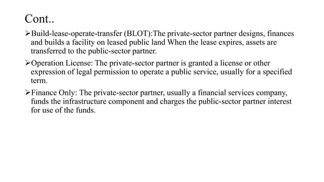 financing infrastructure projects | PPT