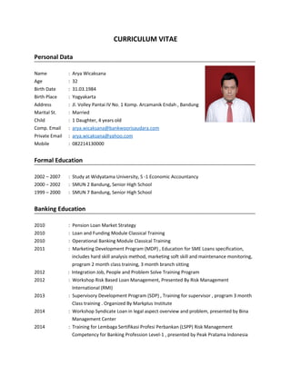 CURRICULUM VITAE | PDF