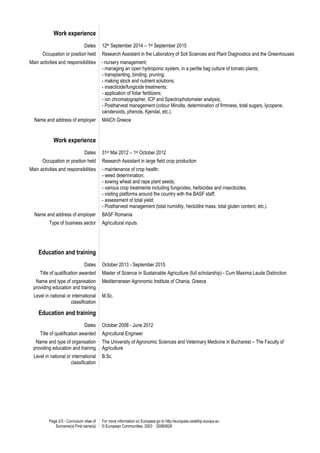 CV Costan Cristian Andrei English | PDF